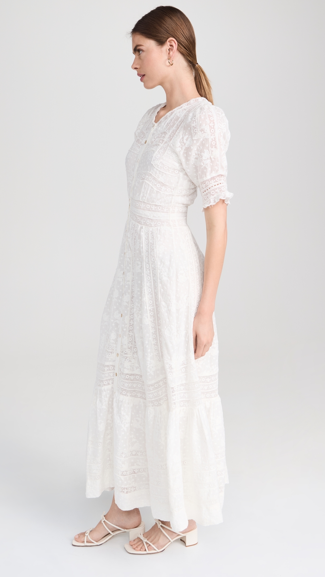 LOVESHACKFANCY Minka Broderie Anglaise Dress